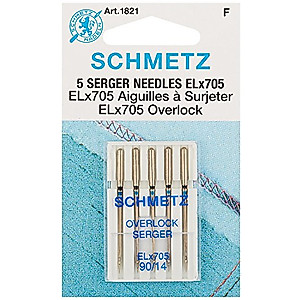 ELX705 Serger Needles -Size 14/90 5/Pkg (3 Pack)