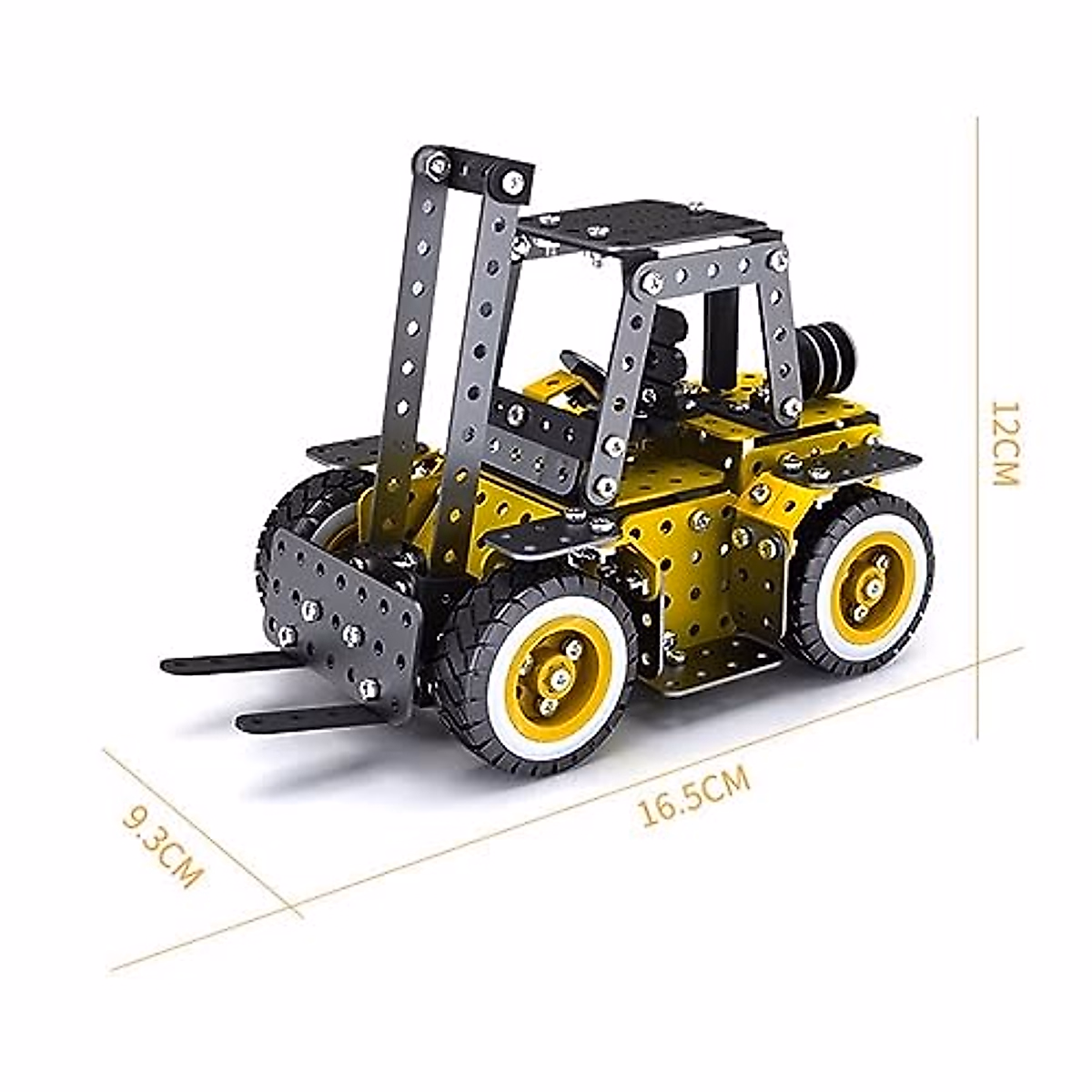 Wuba 3D Metal Puzzle, Engineering Forklift Truck Model, Steampunk Metal Model Kits, Brain Teasers, Birthday Gifts for Adult&Kids (370PCS)