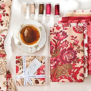 True Fabrics 10" Squares Layer Cake Precut Fabric (En Rouge)