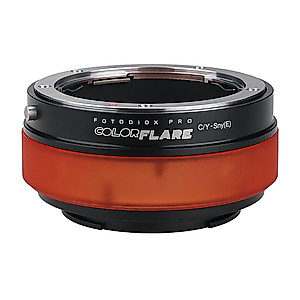 ArtFX ColorFlare Adapter for Contax/Yashica (CY) SLR Lens to Sony Alpha E-Mount Mirrorless Camera Body - Light Leak/Flare Inducing Adapter from Fotodiox Pro