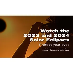 Lunt Solar Systems 50-Pack Premium Solar Eclipse Glasses ISO Certified Eclipse Glasses 2024 for Direct Sun Viewing -Approved 2024 Solar Eclipse Glasses