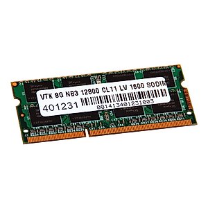 VisionTek 8GB DDR3L Low Voltage 1600 MHz (PC3-12800) CL11 SODIMM, Notebook Memory - 900642