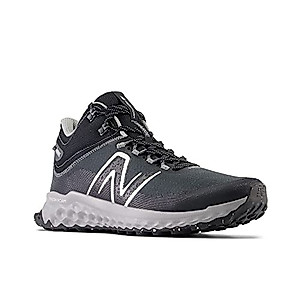 New Balance Men's Fresh Foam Garoe Mid V1 Trail Running Shoe, Blacktop/Shadow Grey/Sea Salt, 8 X-Wide