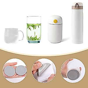 20 Pack Gray Rubber Bottoms for Sublimation Tumblers, Protective Non Slip Silicone Bumpers for Skinny Water Bottles 12oz/15oz/20oz/30oz