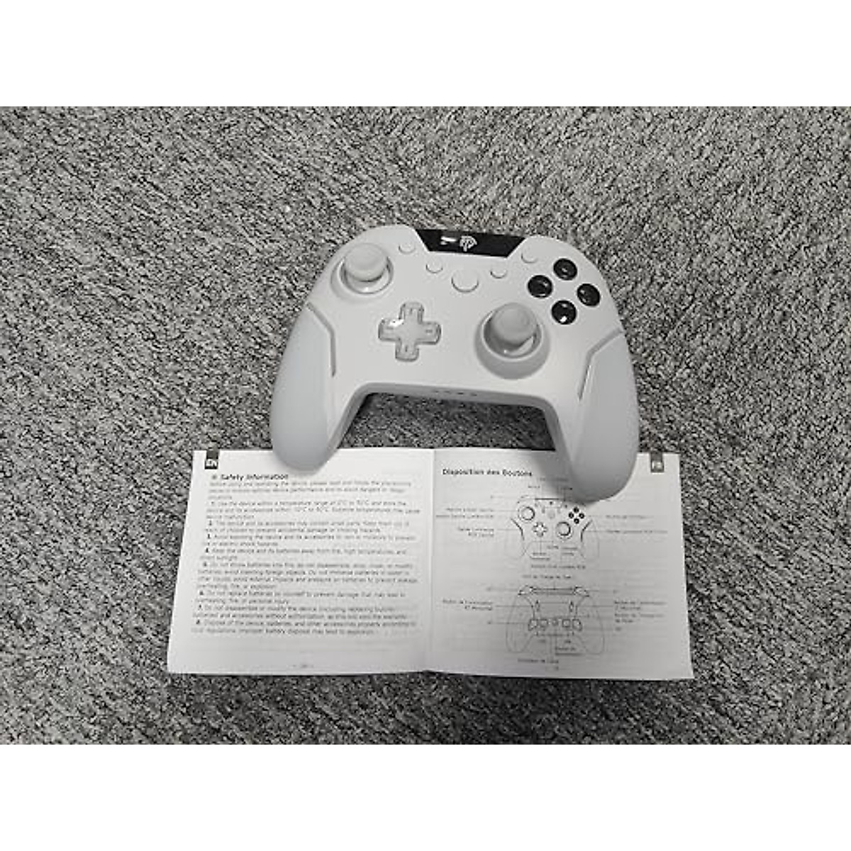 EasySMX X20 Wireless Gaming Controller with RGB Backlit, 2-Stage Hall Effect Stick, 1000Hz Polling Rate, 6-Axis Gyro on Multi-Platform, Mech Buttons- Compatible with PC/Switch/Steam/Android