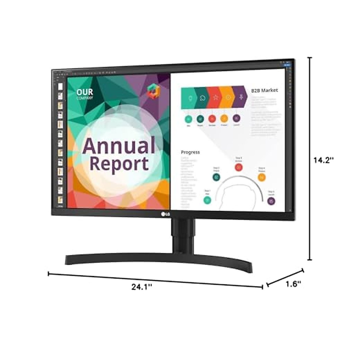 LG 27BN85UN-B 27” IPS UHD 4K Monitor (3840x2160) with USB Type-C, VESA DisplayHDR 400, MAXXAUDIO Built-in Speakers, Gamer, FPS, or RTS Mode, Radeon FreeSync™, Dynamic Action Sync & Black Stabilizer