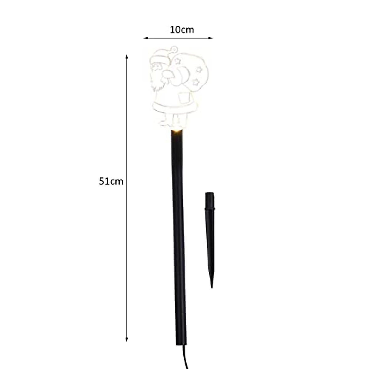 signmeili Solar Snowman Lights, Waterproof Solar Snowman Ground Plug Lights, Energy Saving and Easy to Install, Lamps for Home, Pathway, Garden Stakes