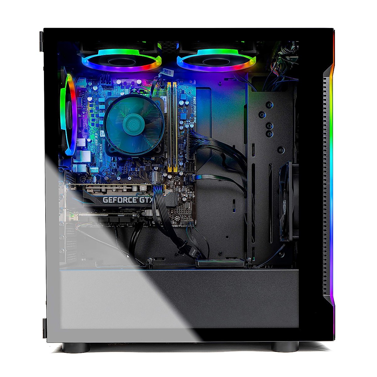 Skytech Gaming Shadow 3.0 Gaming Computer PC Desktop - Ryzen 5 3600 6-Core 3.6GHz, GTX 1660 Super 6G, 1TB SSD, 16GB DDR4 3000, AC WiFi, Windows 10 Home 64-bit, Black