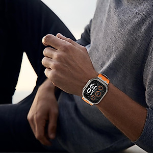 Soft Silicone Sport Strap Compatible with Apple Watch Ultra Band 49mm 46mm 45mm 44mm 42mm, Man Woman Waterproof Replacement Wristbands, for iWatch Series 10 9 8 7 6 5 4 3 2 1 SE Ultra 2