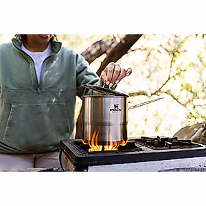 Stanley Adventure 4-Person Cookset, 11-Piece Camping Cooking Kit with 2.6 Quart Stainless Steel Pot and Utensils