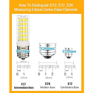 Tupolife KEI d28k 4w kel2812 Freezer Bulb kei d28m kel 2815 ac100-265v 3.8w Refrigerator Light Bulb 5304517886 Replacement E17 Intermediate Base Fridge LED Lamp, Cool White, 2-Pack