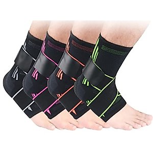 Nipogear Ankle Brace,A Pair Ankle Braces for men/women for Injury Recovery, Joint Pain and More.Ankle Support Brace,Achilles Tendon Support,Eases Swelling. (Pink,XL)