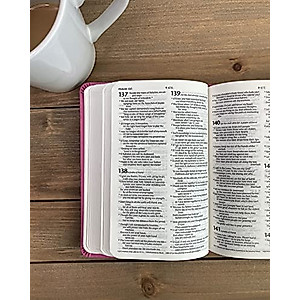 NLT Premium Value Compact Bible, Filament-Enabled Edition (LeatherLike, Pink Rose)