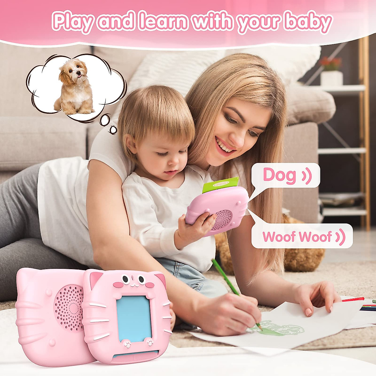 Toddler Flash Cards for 1 2 3 4 5 6 Year Old: Learning Toys for Toddlers 1-3 - Educational Toys Preschool Activities - Sight Words FlashCards - Speech Therapy Toys Autism Toys for Girl Boy Baby Kids