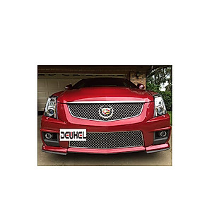 DEWHEL Front Bumper Tow Hook License Plate Mount Bracket Holder Bolt On for 2008-2013 Cadillac CTS Sedan 2010-2014 Cadillac CTS Wagon 2011-2014 Cadillac CTS Coupe