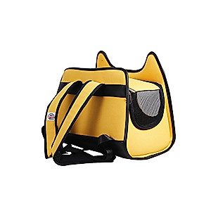 Primetime Petz Catysmile Backpack Cat Carrier, Yellow, One Size