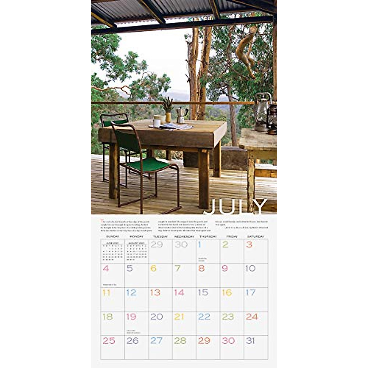 Out on the Porch Wall Calendar 2021