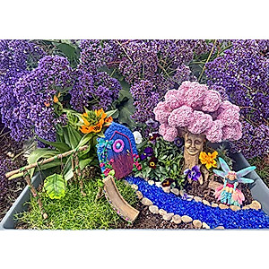 GlitZGlam Katrina The Garden Fairy – a Miniature Fairy Statue for Your Fairy Garden and Miniature Figurines