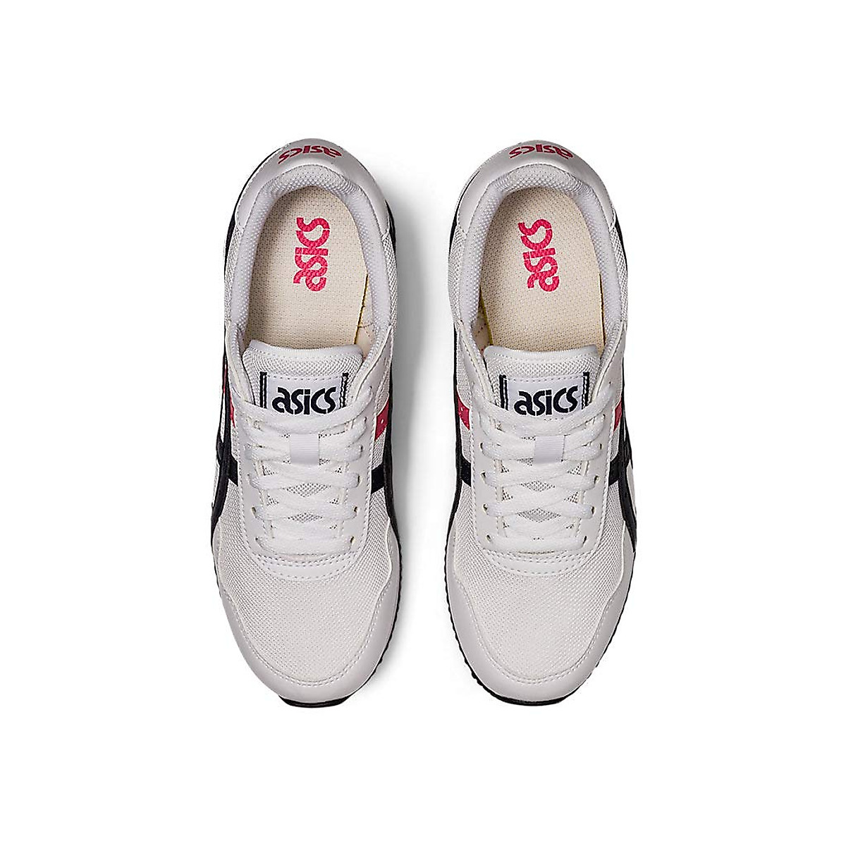 ASICS Women's Tiger Runner Sportstyle Shoes, 8, White/Midnight