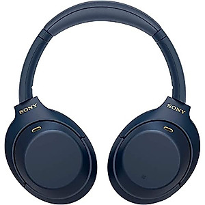 Sony WH-1000XM4 Wireless Noise-Cancelling Over-The-Ear Headphones Midnight Blue (Renewed)