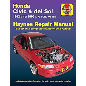 Honda Civic & del Sol covering (92-95) Haynes Repair Manual