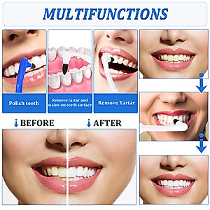 8 Pieces Tooth Stain Eraser Tooth Stain Removers Tartar Eraser Polisher Dental Plaque Tool Teeth Cleaning Kit for Teeth Whitening Polishing