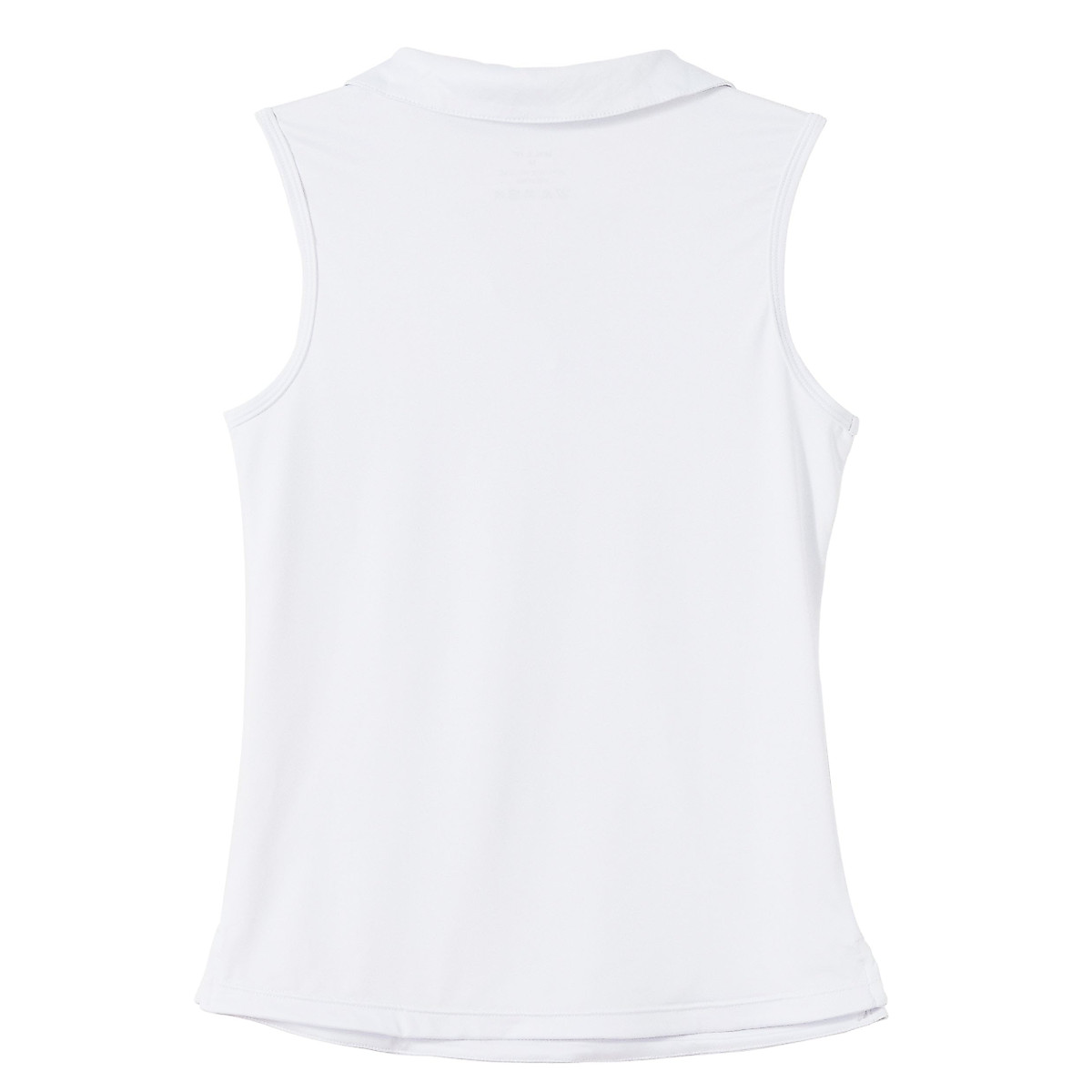 Willit Girls' Sleeveless Polo Shirts Golf Tennis Polo Lightweight Shirts Quick Dry White L