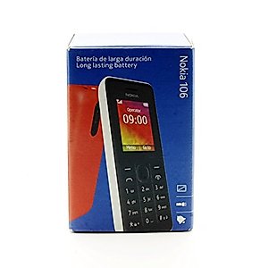 Nokia 106 Unlocked GSM Dual-Band Cell Phone w/SMS and FM Radio - Black