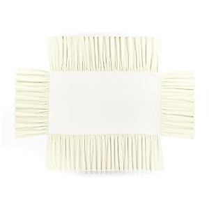 Lush Decor Ruffle Crib Skirt, 16" Drop, Ivory