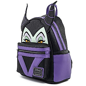 Loungefly Disney Maleficent Faux Leather Cosplay Womens Double Strap Shoulder Bag Purse