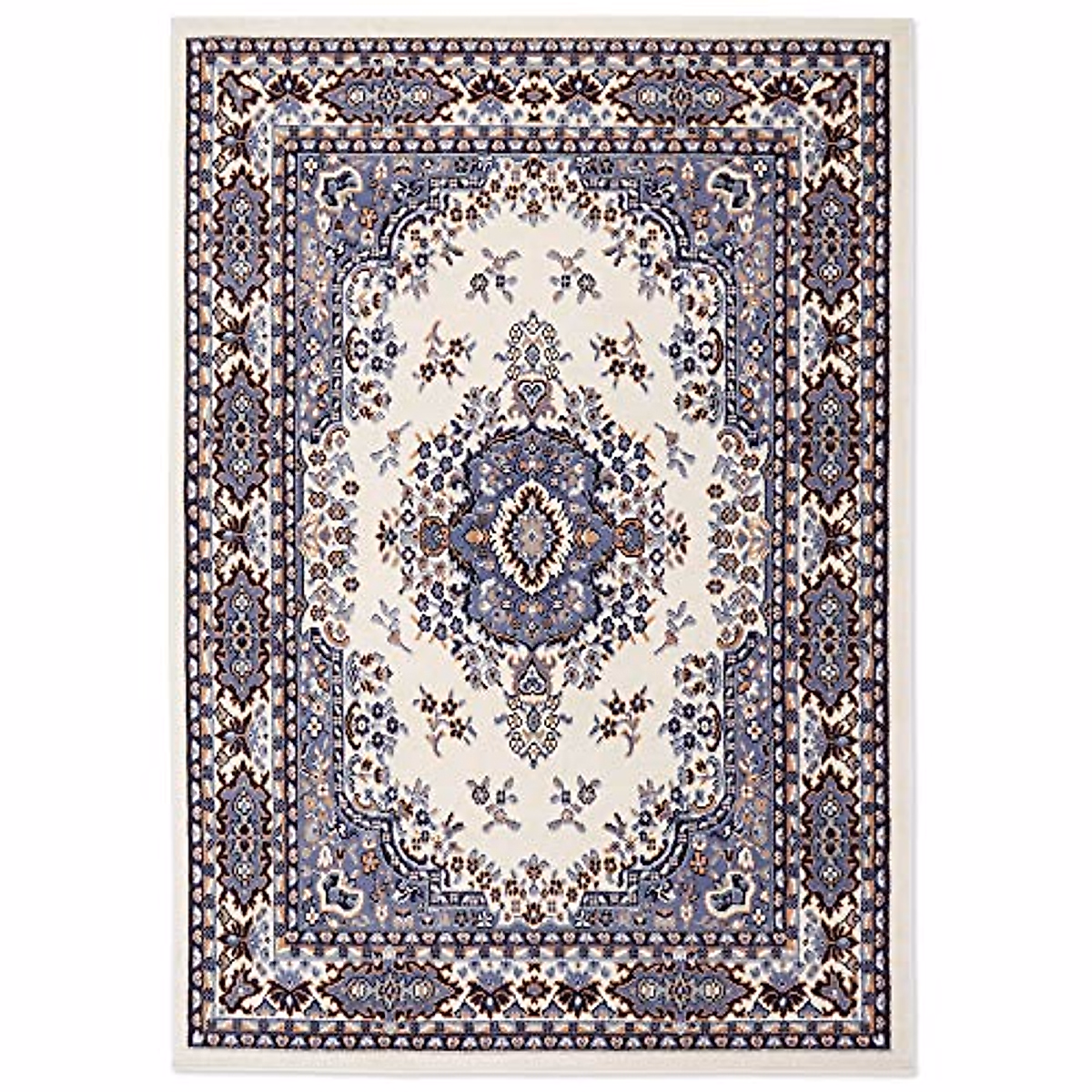 Home Dynamix Premium Sakarya Traditional Medallion Border Area Rug, Porcelain, 7'8"x10'7" Rectangle