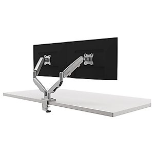 Dual Monitor Support. Dynamic Height Adjustment Range for EPPA, Silver: ESI Ergo EPPA2-SLV (1 Monitor Support)