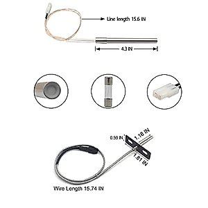 Digital Thermostat Control Board Kit Replacement for Pit BOSS 5 Series Vertical Pellet Smoker with LCD Display , Equipped with Hot Rod Ignitor, RTD Temperature Probe Sensor and Meat Temperature Probes