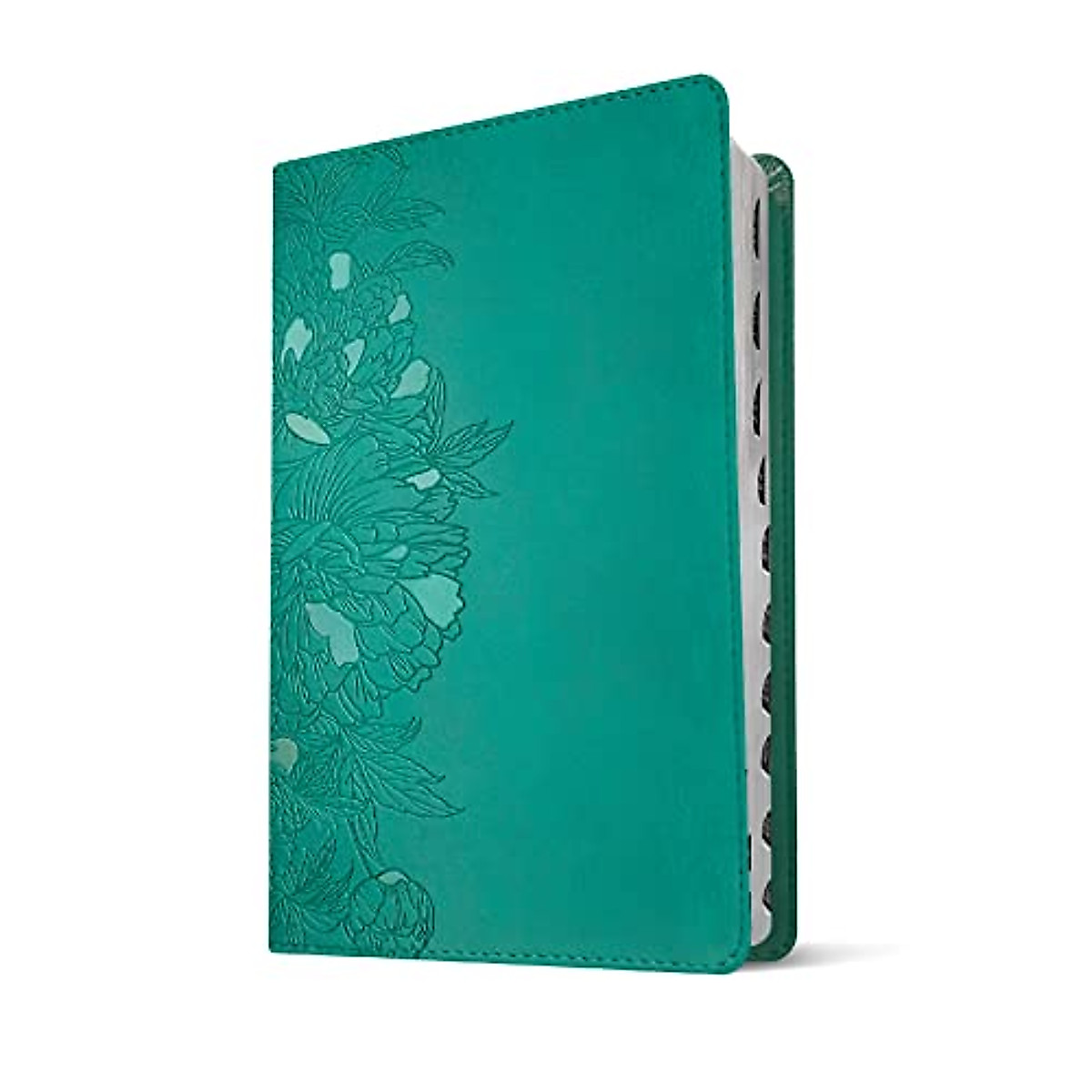 NLT Super Giant Print Bible, Filament Enabled (LeatherLike, Peony Rich Teal, Indexed, Red Letter)