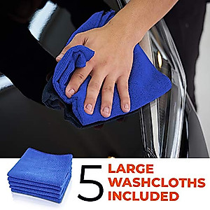 Scuddles Pressure Washer Pressure Washer | Pressure Washer Gun | Upgraded 2022 Model for Cars Full Kit Includes 5 Micro Fiber Towels and Sponge for Detailing Cars Or SUVS Pressure Washer Mega Set