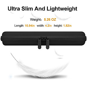 BOVKE Stethoscope Case, Lightweight Slim Stethoscope Holder Compatible with 3M Littmann Classic III, Lightweight II S.E, Littmann Cardiology IV, MDF Acoustica Deluxe Stethoscopes, Black