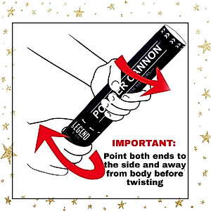 Legend & Co, Baby Gender Reveal Powder Cannons | Air Powered | Included Feature: Small Color Check Window to View Contents (2 Pink & 2 Blue Powder)