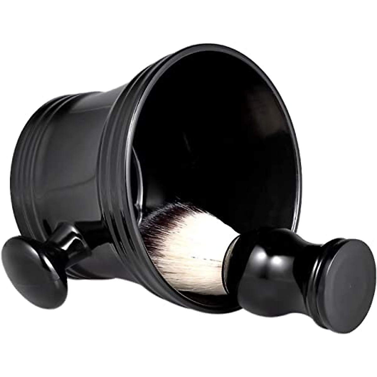 Vkzylife Traditional Beard Shaving Tools Set - Best Mug Bowl Made of ABS and Shaving Brush Wet Shaving Kit