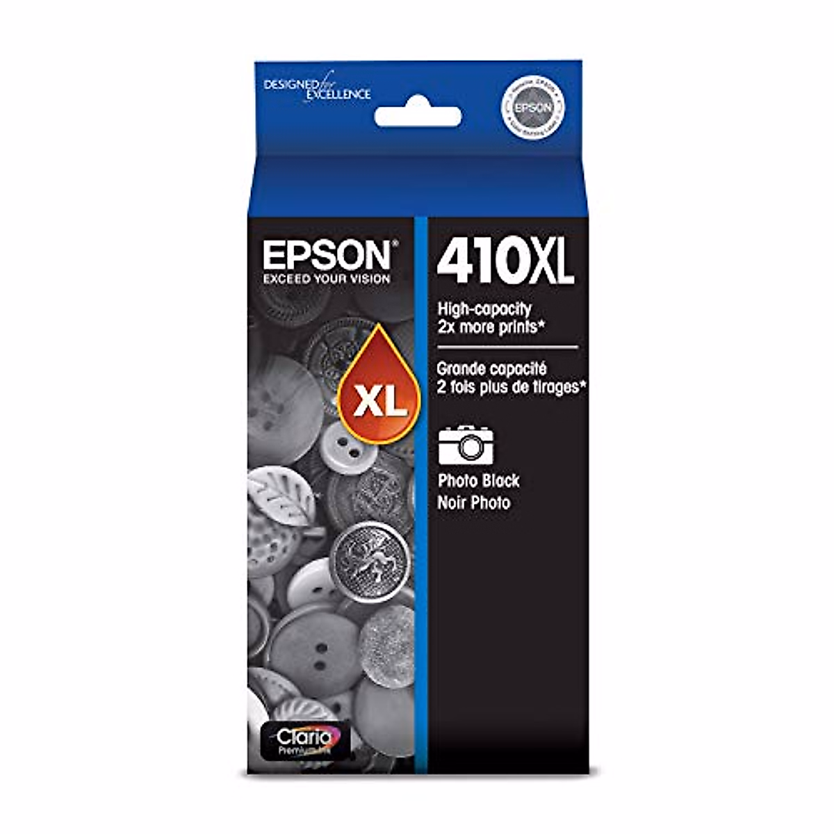 Epson T410520-S Claria Premium Multipack Ink,Photo Black and Color Combo Pack & 410XL Photo Black Ink Cartridge, High Capacity (T410XL120)