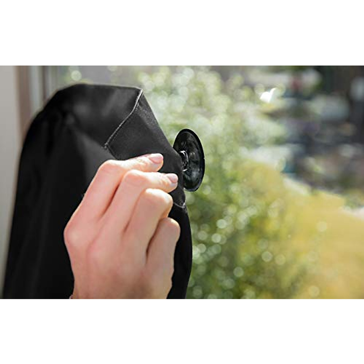 Sun Away Blackout Blinds for Window - Portable Blackout Curtains 66 x 51 Blackout Shades - Temporary Curtains - Great for Nurseries Bedrooms Apartments Hotels Vehicles Travel & More (1 Pack)