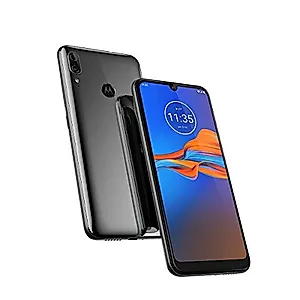 Motorola Moto E6 Plus XT2025-1 6.1" 32GB Dual SIM GSM Unlocked Smartphone, MediaTek Helio P22, 2GB RAM, Dual (13MP+2MP) Rear + 8MP Front Camera, Android 9.0 Pie, Polished Graphite