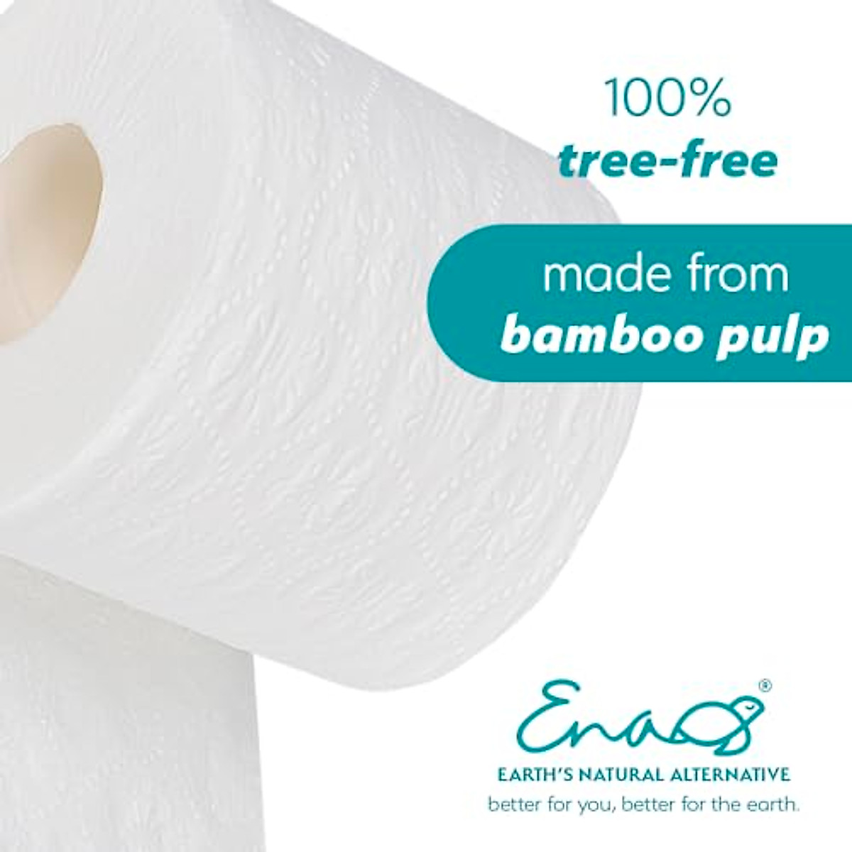 100% Bamboo Toilet Paper Bulk [2-ply, 450sheets, 24 Rolls] Tree free Bath Tissue, Biodegradable, Soft and Strong, Absorbent, Septic Safe, Eco Friendly, by Earth's Natural Alternative