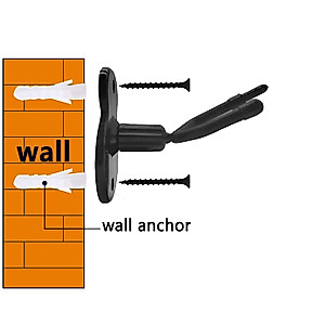 Peng Da Violin Viola Wall Mount Hanger,Violin Viola Hook,with Bow Hook,Home & Studio Wall Mount Violin Hangers