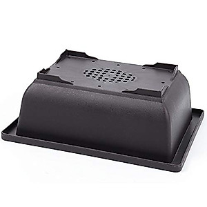 ZEONHEI 15 PCS 8.8 Inch Bonsai Training Pots, Bonsai Tree Growing Pots with 15 Drainage Trays, Plastic Bonsai Planter for Garden, Yard, Office, Porch, Balcony, Home Decoration