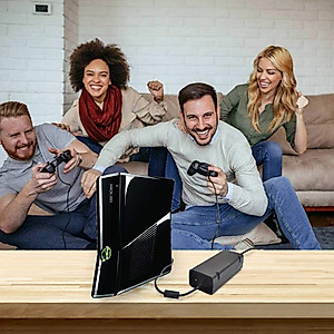 YCCSKY Power Supply for Xbox 360 Slim AC Adapter, Non-OEM Replacement, Global Voltage, LED Indicator, 135W, 12V-10.83A