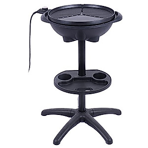 New Electric BBQ Grill 1350W Non-stick 4 Temperature Setting Outdoor Garden Camping