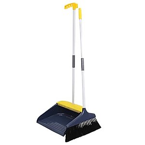 PLAFOPE 1 Set Broom Floor Cleaning Tool Stable Dustpan Home Cleaning Device Dustpan Kit Cleaning Dust Pan Home Cleaning Supplies Household Supplies Long Handle Dustpan Plastic Blue