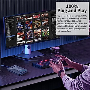 Emulator Console 2T Hard Drive Retro Game Console with Built in 4280 Games, Plug and Play Video Game Console, Game System Compatible with 18 Emulators