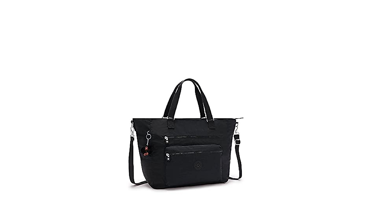 Kipling Isaac Tote Bag - Black Tonal, Spacious & Versatile