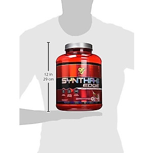 BSN SYNTHA-6 EDGE Protein Powder, with Hydrolyzed Whey, Micellar Casein, Milk Protein Isolate, Low Sugar, 24g Protein, Strawberry Milkshake, 48 Servings
